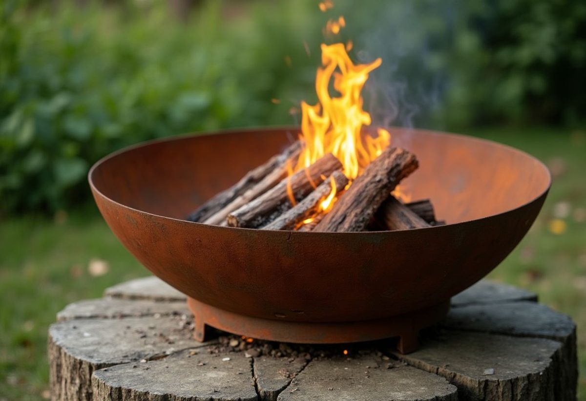 Pourquoi choisir un brasero en corten ? - Cœur Pays de Retz
